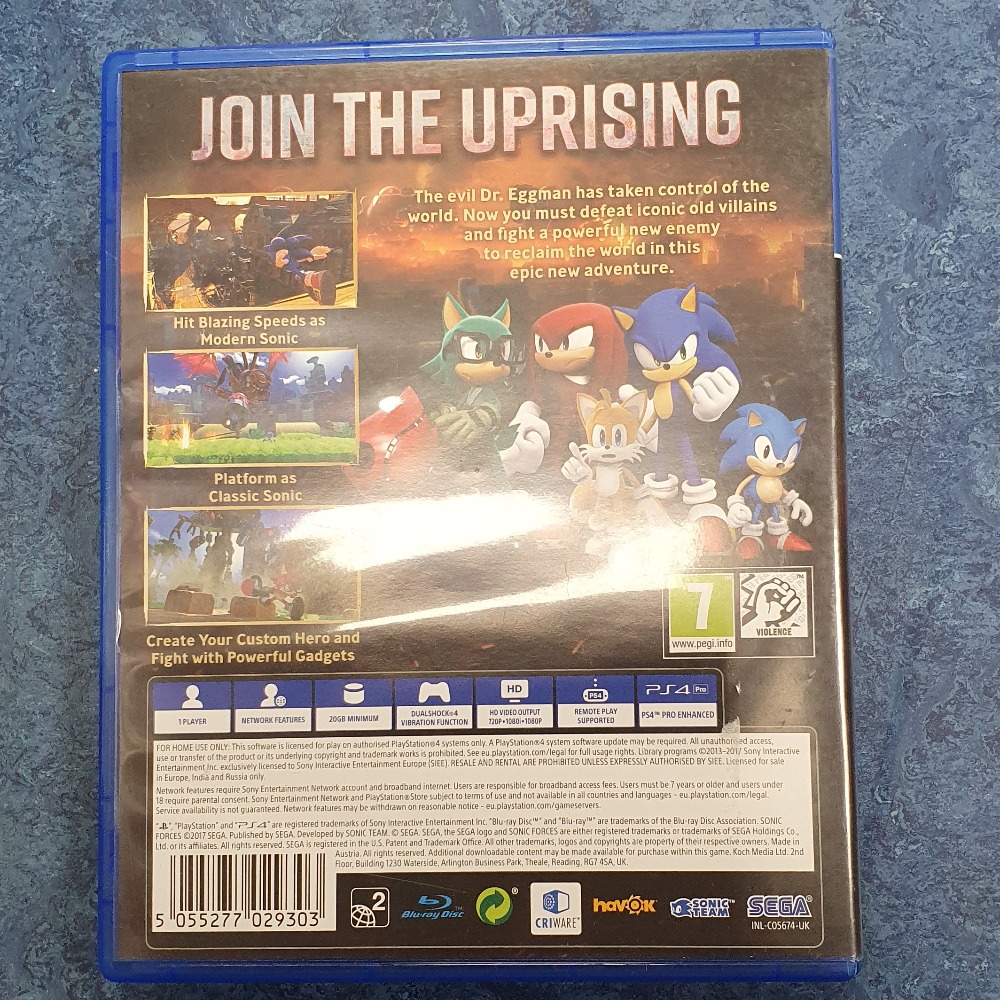 Pre-owned Playstaion 4 Sonic Forces PS4 Game - Own4Less